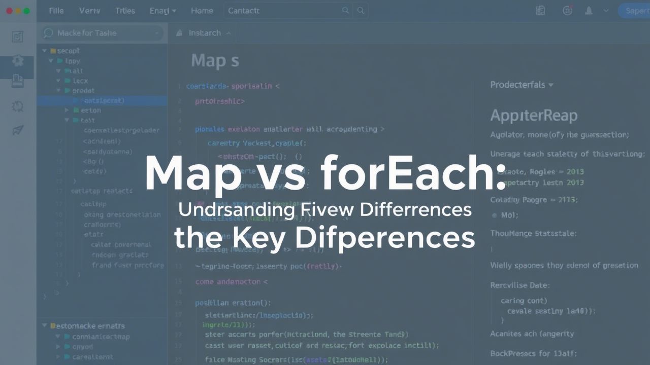 Map vs forEach: Understanding the Key Differences | devAwait | devAwait